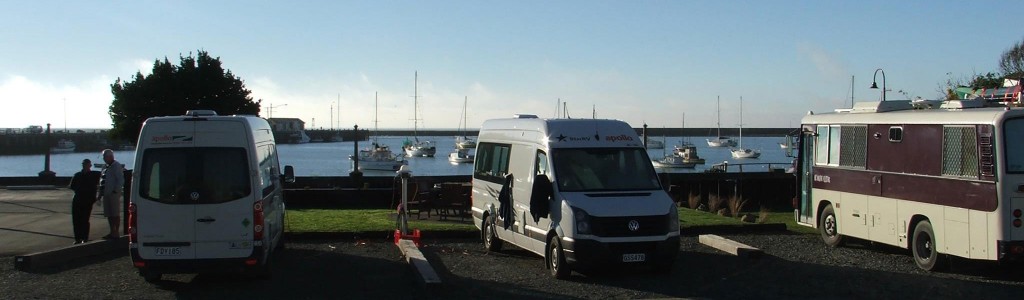 Welcome to the Harbour Tourist Park, overlooking the Oamaru Harbour